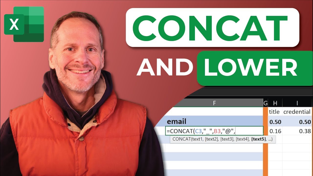 Concat Function In Excel YouTube Concat Function In Excel YouTube