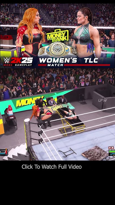 WWE 2K25 Becky Lynch vs Lyra Valkyria TLC Match for Women's IC Championship - YouTube