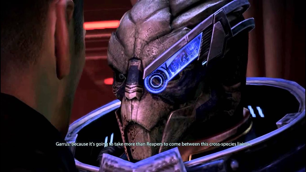 Mass Effect 3 Male Shepard Garrus Romance Rekindling Youtube