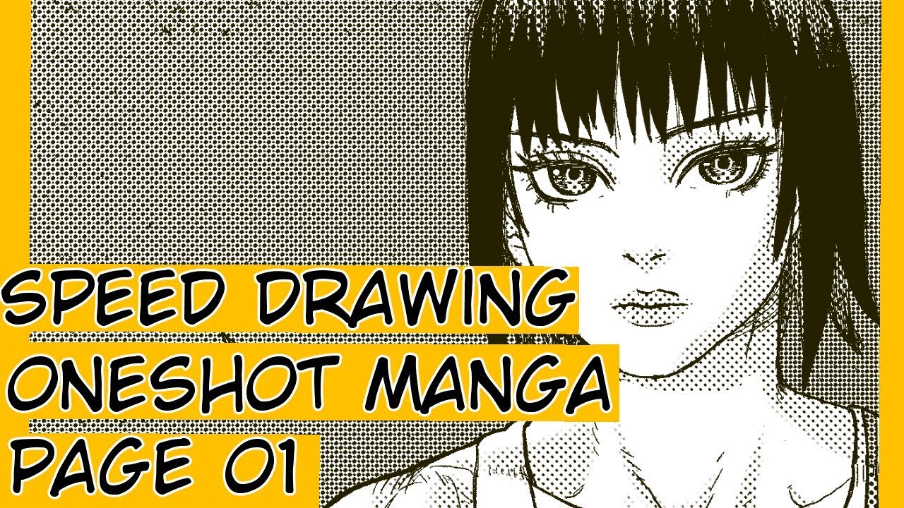 Speed Drawing Manga Page 01 - YouTube