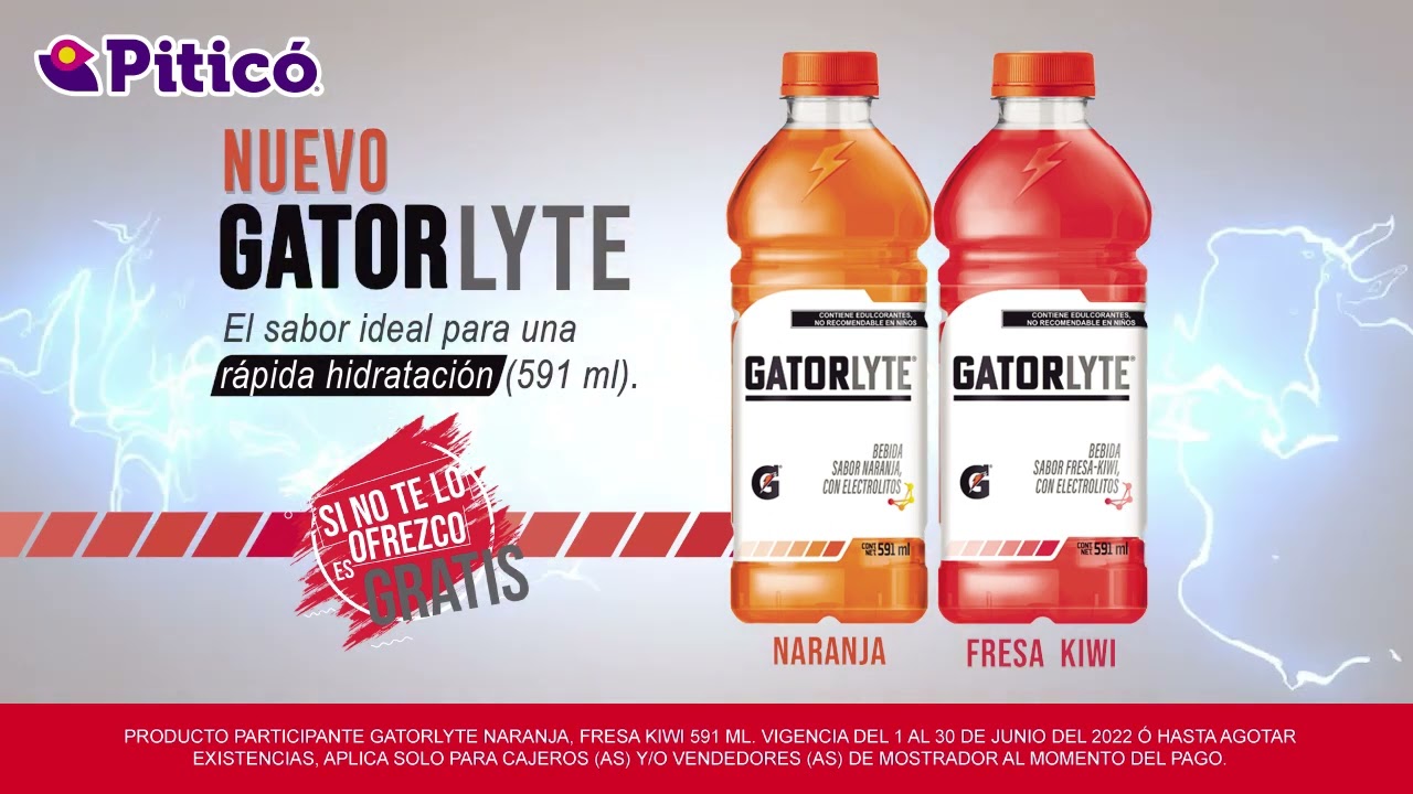 Nuevo GATORLYTE rápida hidratación - Piticó - YouTube