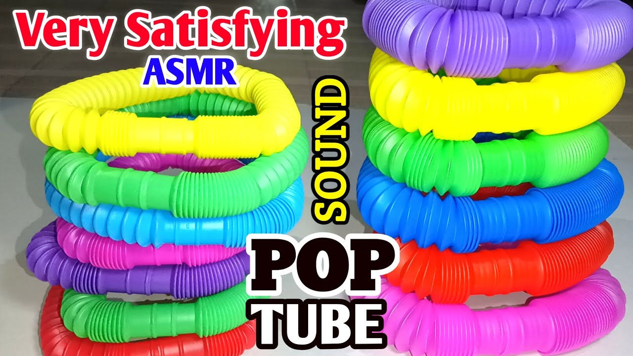 Very Satisfying ASMR Biggest Pop Tube || Big Pop Tube Voicing 📢 #asmr # ...