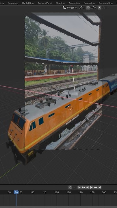 മേക്കിങ് - CGI Train Blender...മലയാളം #shorts - YouTube