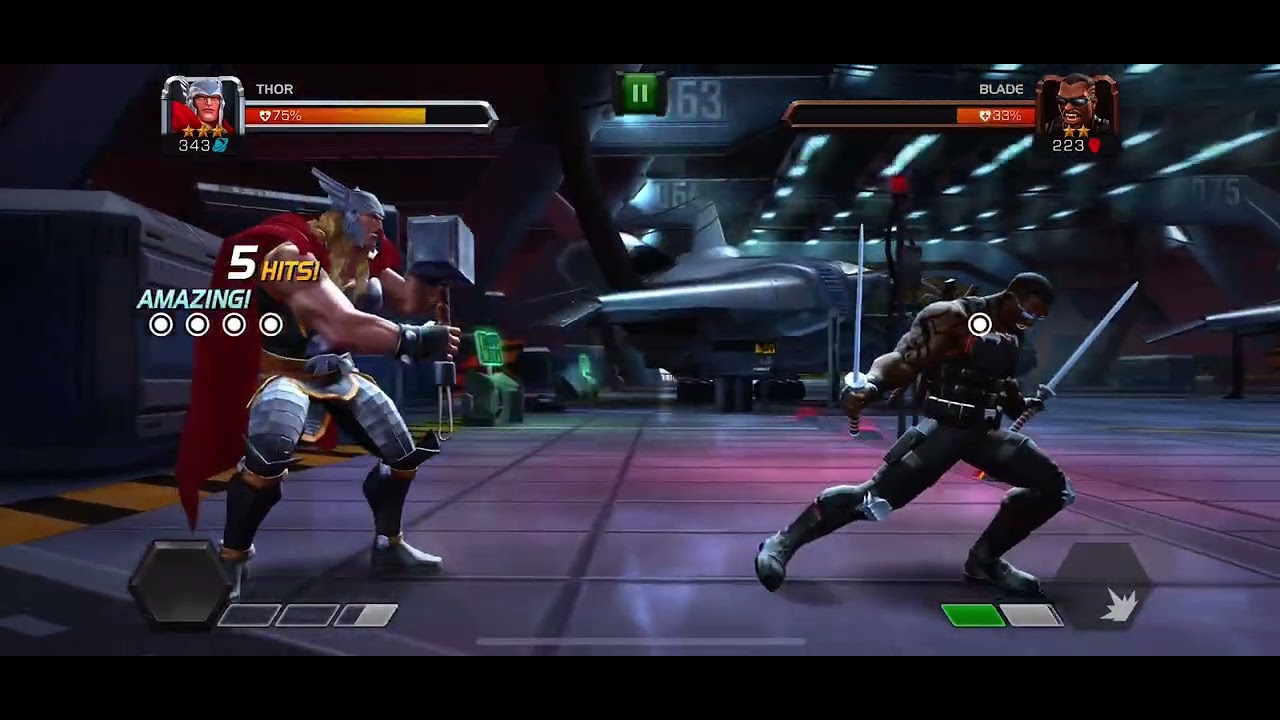 Thor vs blade marvels champion gameplay - YouTube