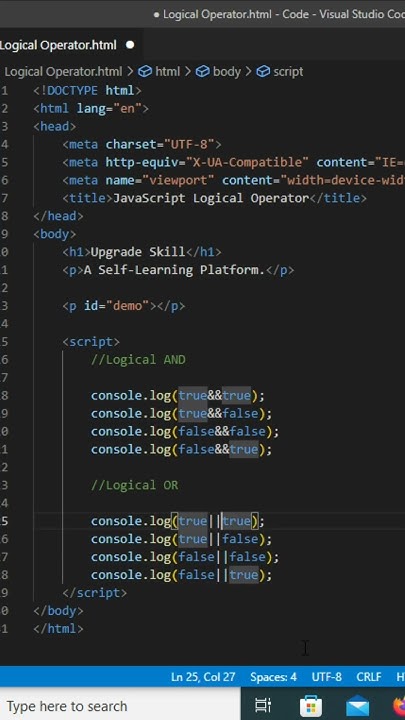 Javascript Logical Operator Chapter 06 Part 10 Javascript Youtubeshorts Learning Youtube