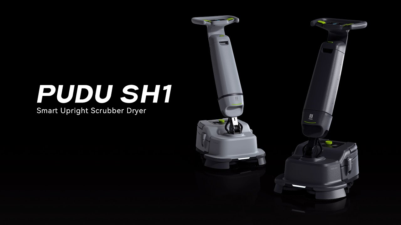 PUDU SH1 - Smart Upright Scrubber Dryer | Pudu Robotics - YouTube