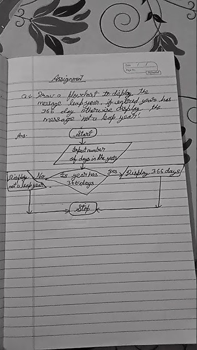 Draw a flowchart to display leap year, if the year has 366 days ...