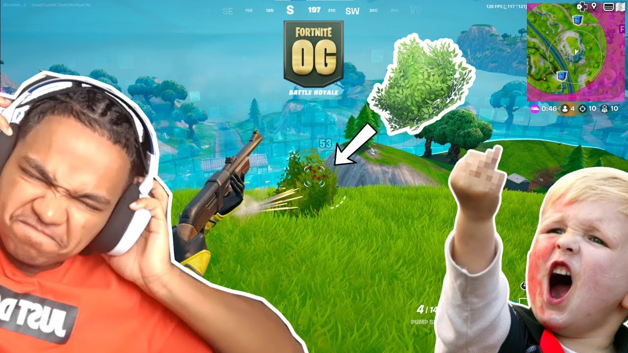 EVERYONE KEEPS USING THE BUSH (FORTNITE) - YouTube