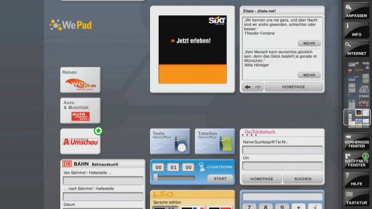 WePad Interface Demo - REAL - YouTube