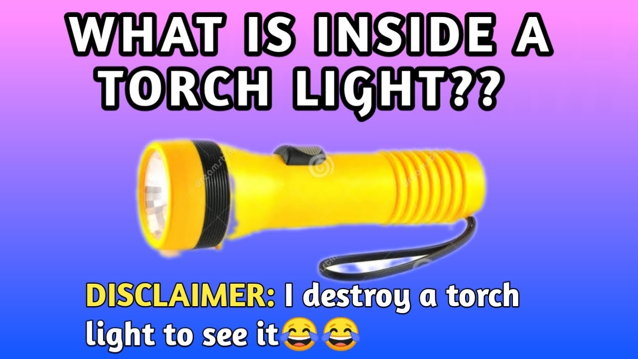 What is inside a torch light. I destroy a torch to see it 😂 . Just for ...