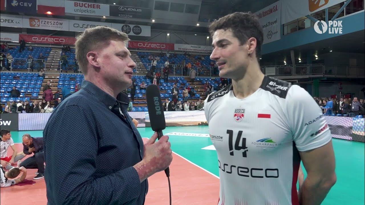 Yacine Louati po meczu Asseco Resovia - Trentino ITAS - YouTube