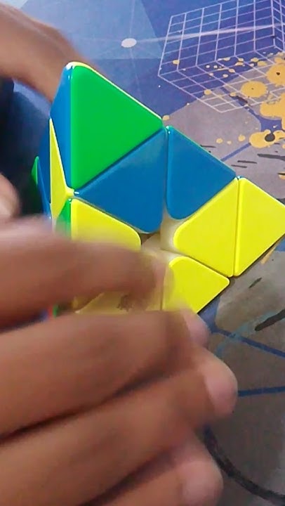 0.61 pyraminx single U B R' L' R L' U L' B' U' R u' r #shorts - YouTube