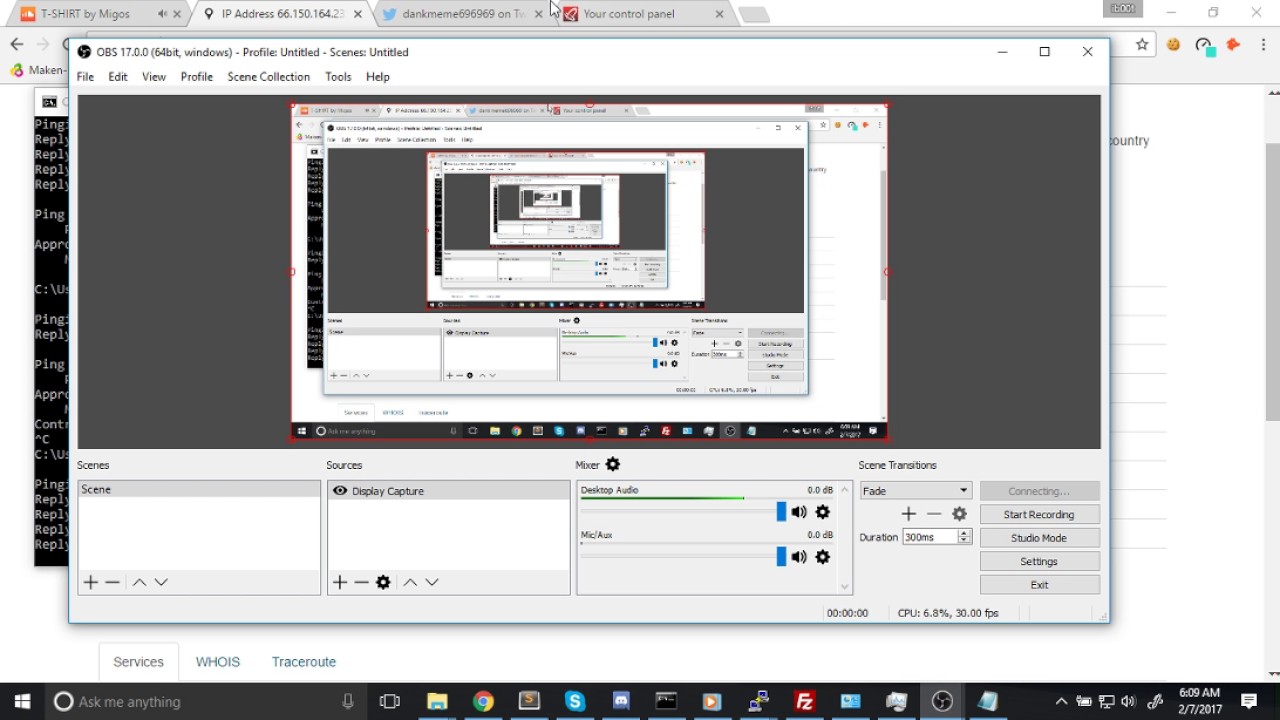 cant stream to twitch on nfoservers proof and example - YouTube