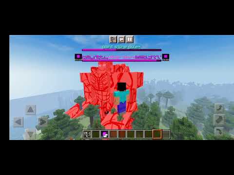 Minecraft with a strong vs giant stone game Minecraft with a strong vs ...