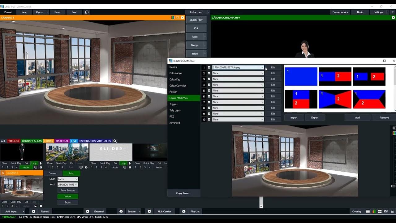 TUTORIAL SET VIRTUAL PARA VMIX - YouTube