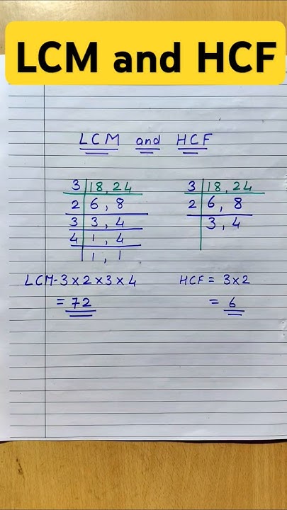 LCM AND HCF|LCM AND HCF PRACTICE QUESTIONS|DIFFERENCE BETWEEN LCM AND HCF|#lcm#hcf# ...