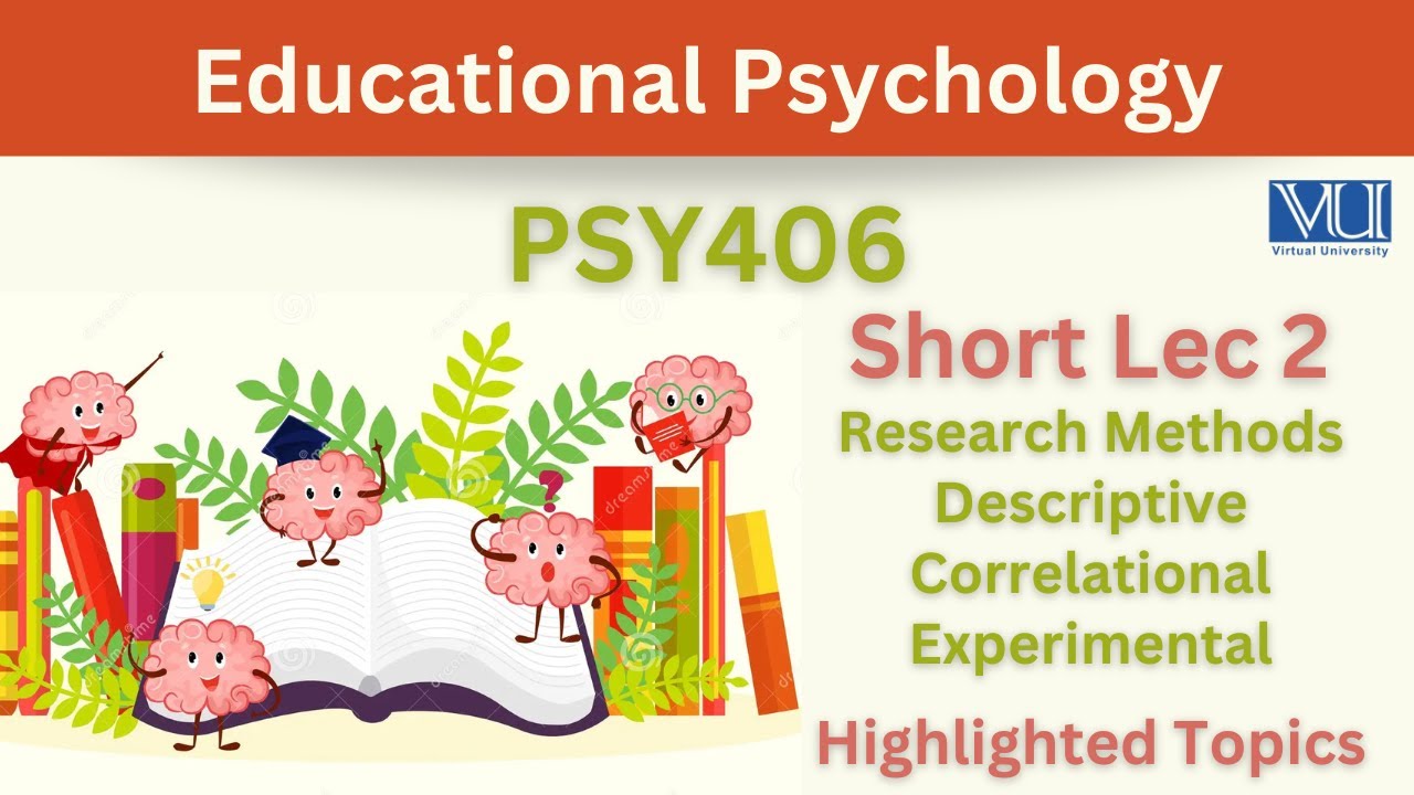 PSY406 Short Lecture 2_Educational Psychology_Research Method ...