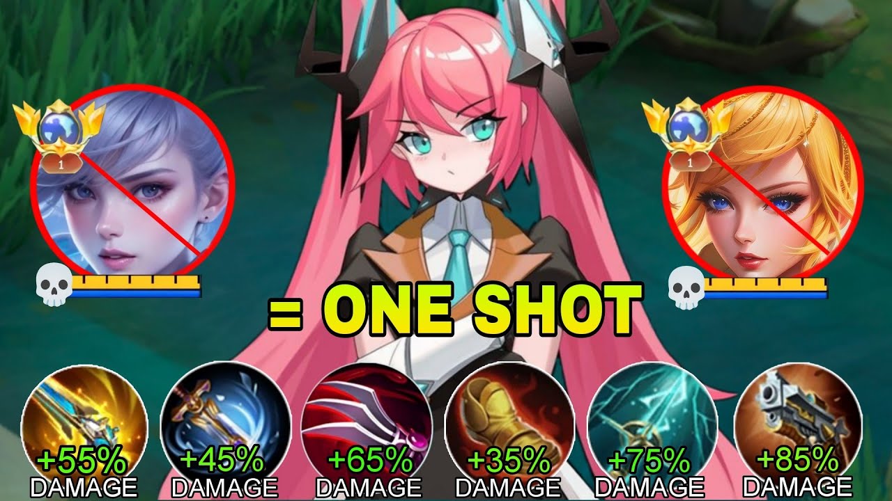 GLOBAL LAYLA FULL DAMAGE ONE SHOT BUILD AND EMBLEM FOR EASILY RANK UP ...