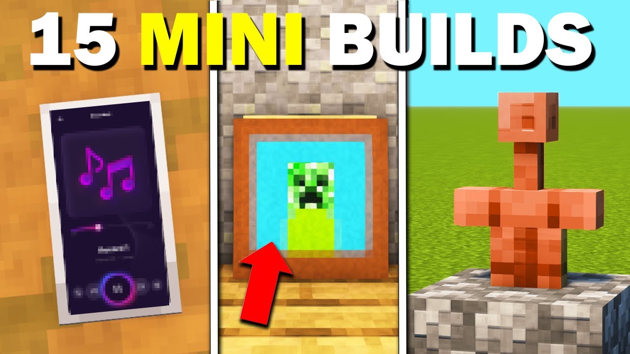 Minecraft: TOP 15+ Mini Build Hacks & Ideas! - YouTube
