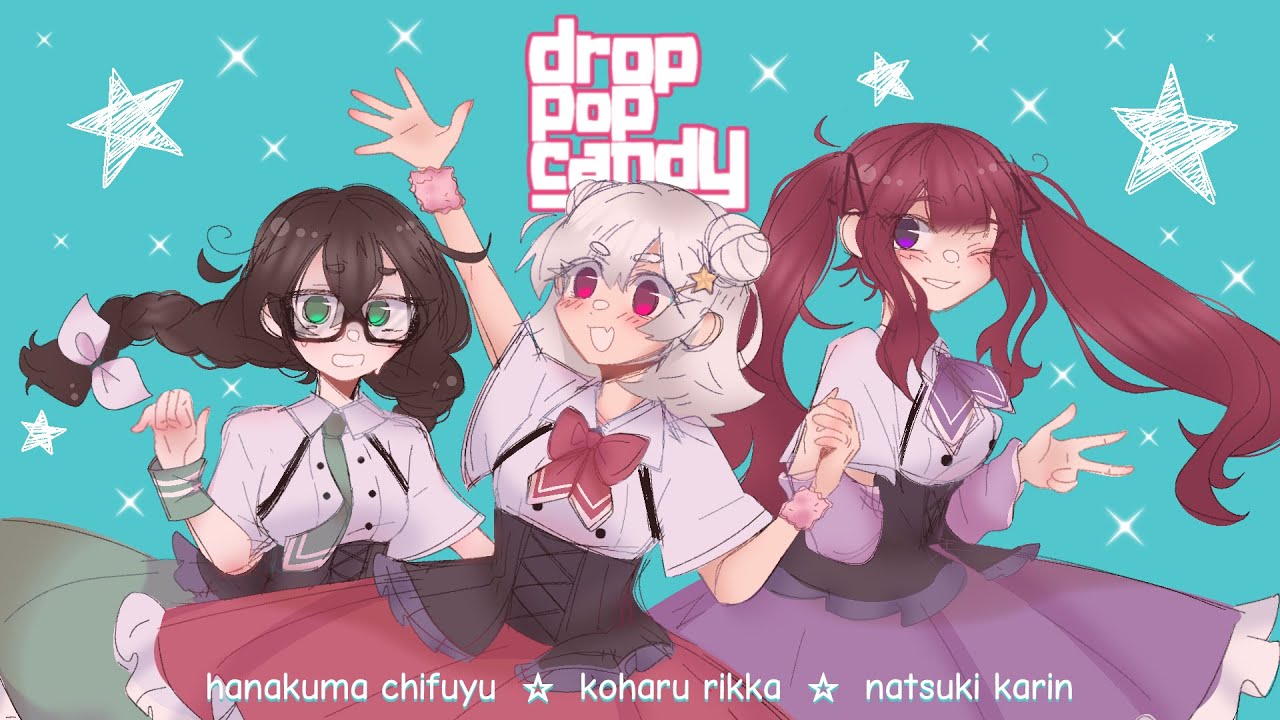 SynthV Cover drop Pop Candy Koharu Rikka Hanakuma Chifuyu Natsuki synthv-cover-drop-pop-candy-koharu-rikka-hanakuma-chifuyu-natsuki
