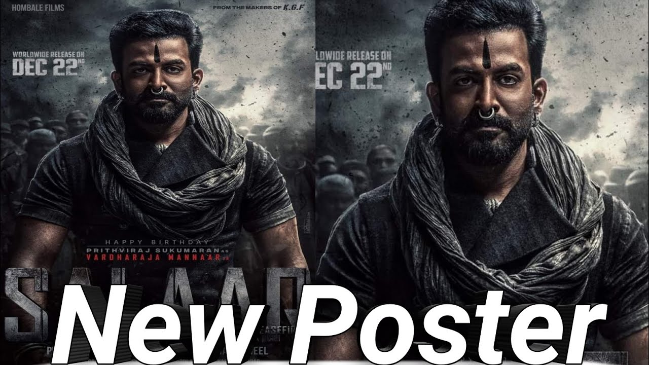 Salaar New Poster 😳| Happy Birthday Prithviraj Sukumaran ️ | Prabhas ...