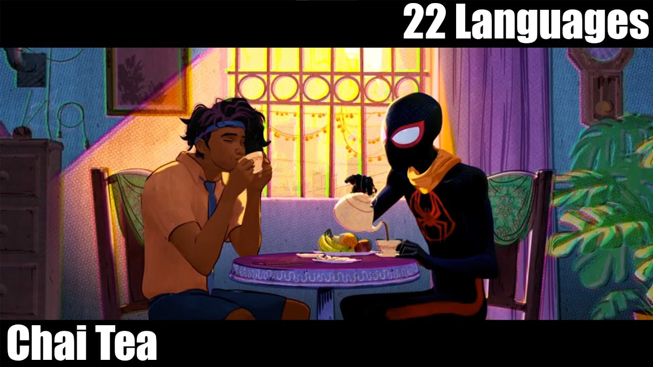 Across the Spider-Verse Chai Tea in 22 languages - YouTube
