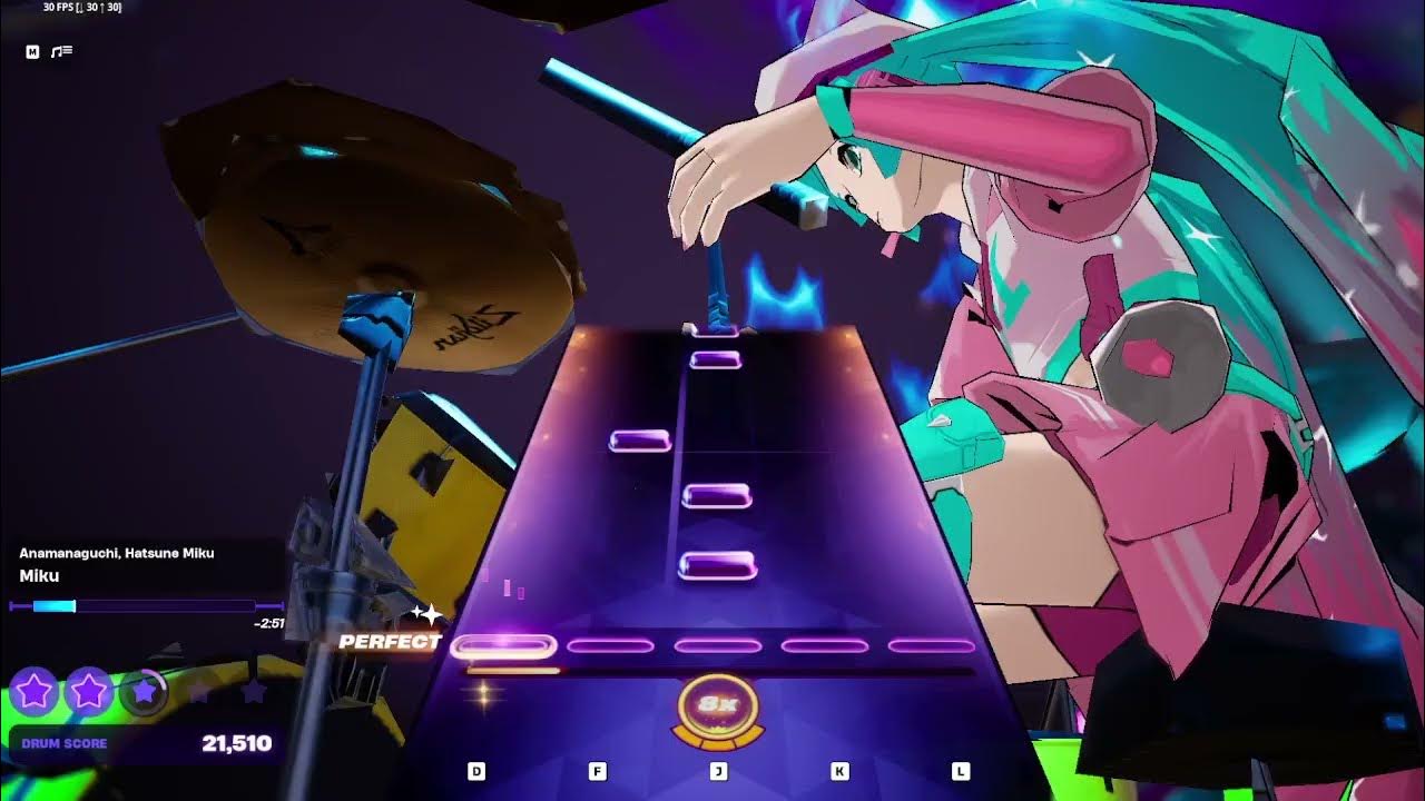 Fortnite Festival - Anamanaguchi FT Hatsune Miku - Miku - Expert Drums ...