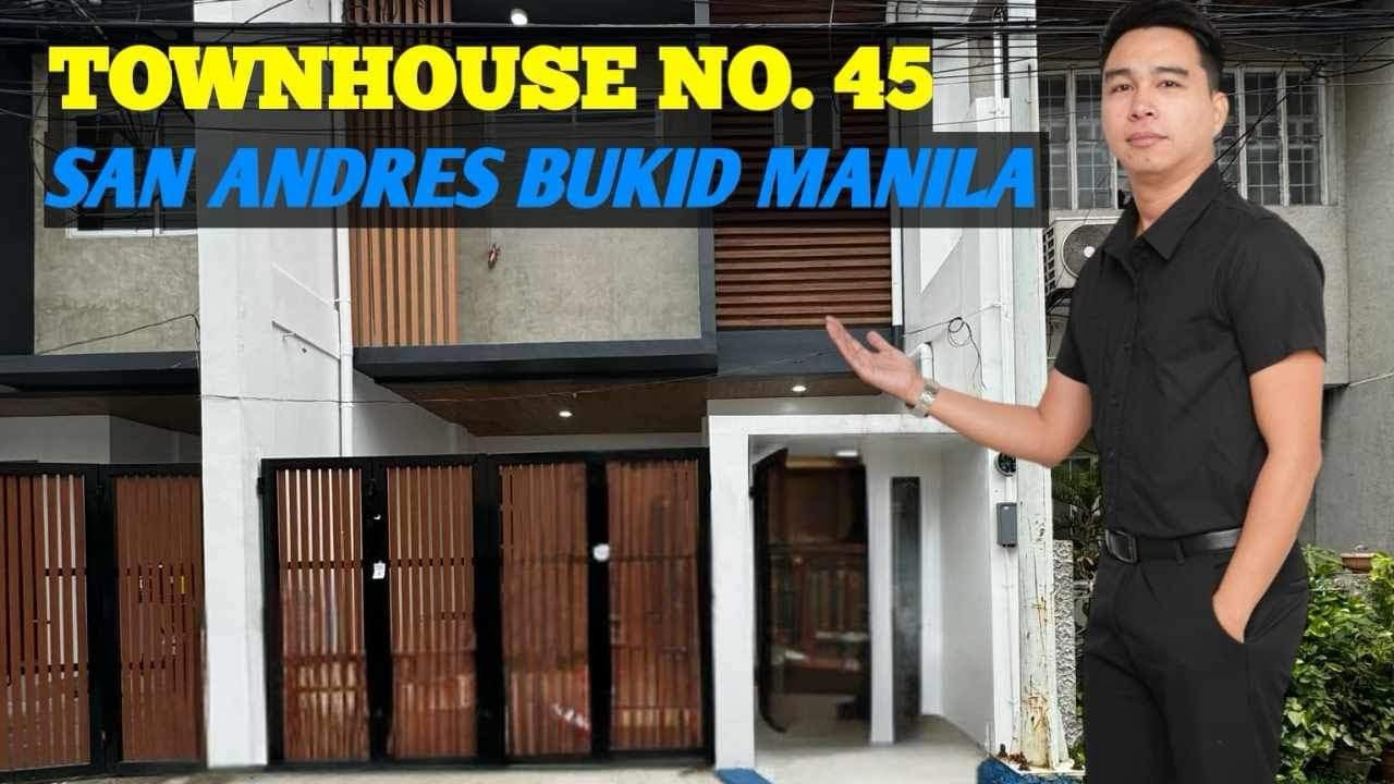 TOWNHOUSE FOR SALE IN SAN ANDRES BUKID MANILA | HOUSE TOUR - YouTube
