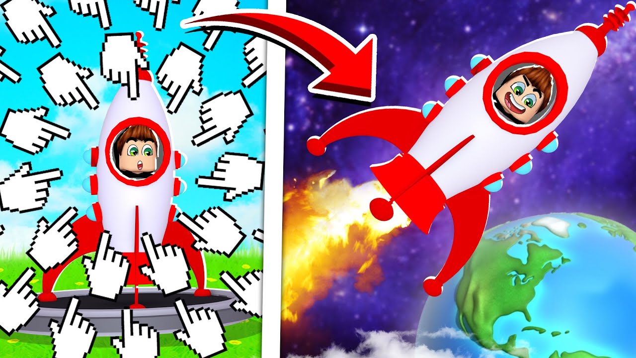 KLIKAJ ŻEBY WYŻEJ LECIEĆ RAKIETĄ w ROBLOX! (Racing Rocket) - YouTube