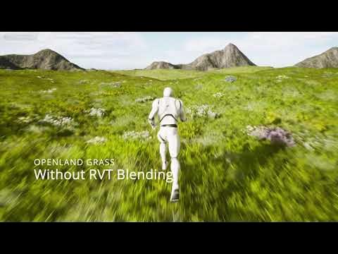 OpenLand Grass Blending Options Comparison from Player's Perspective (Non-RVT, RVT, Height ...