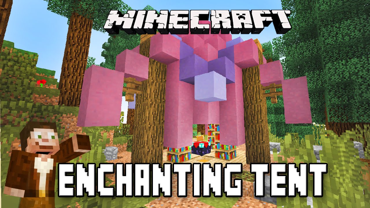 Minecraft Tutorial: Pop Up Piston Enchanting Table Tent (Scarland ...
