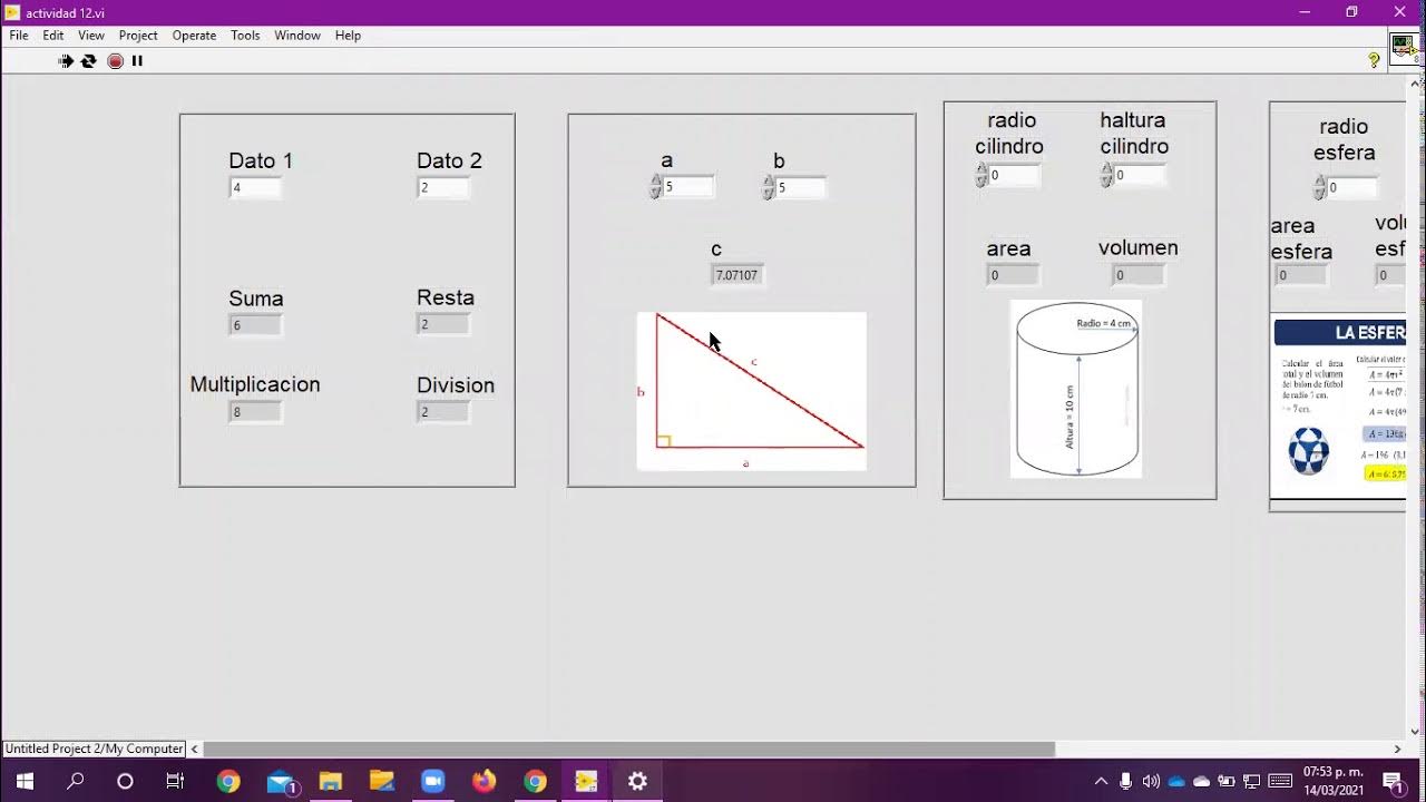 actividad 12 lab view (formato node) - YouTube