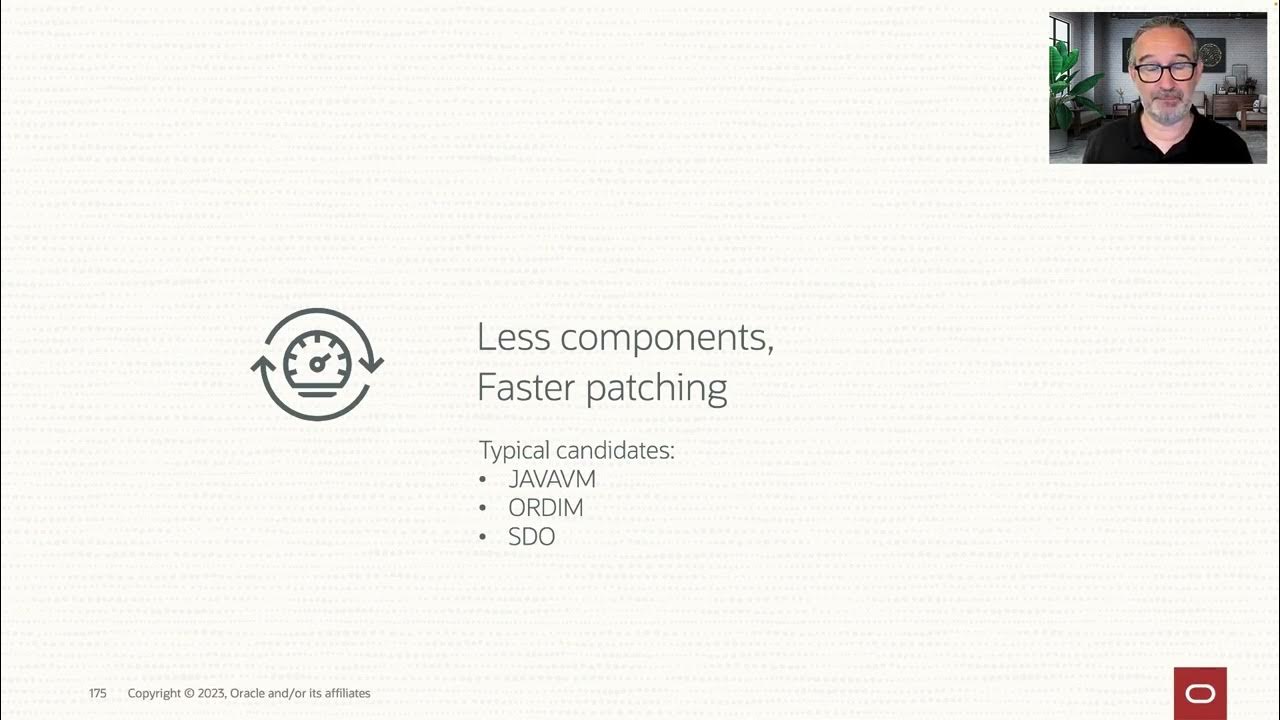 Oracle Database compnents and the effect on patching - YouTube