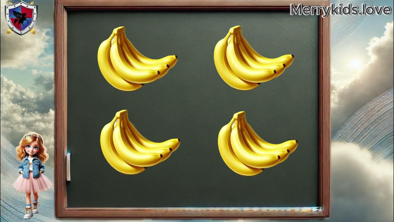BASIC MATH IN ENGLISH - GRADE 2 - REVIEW 1|| Lesson 1: How many bananas ...