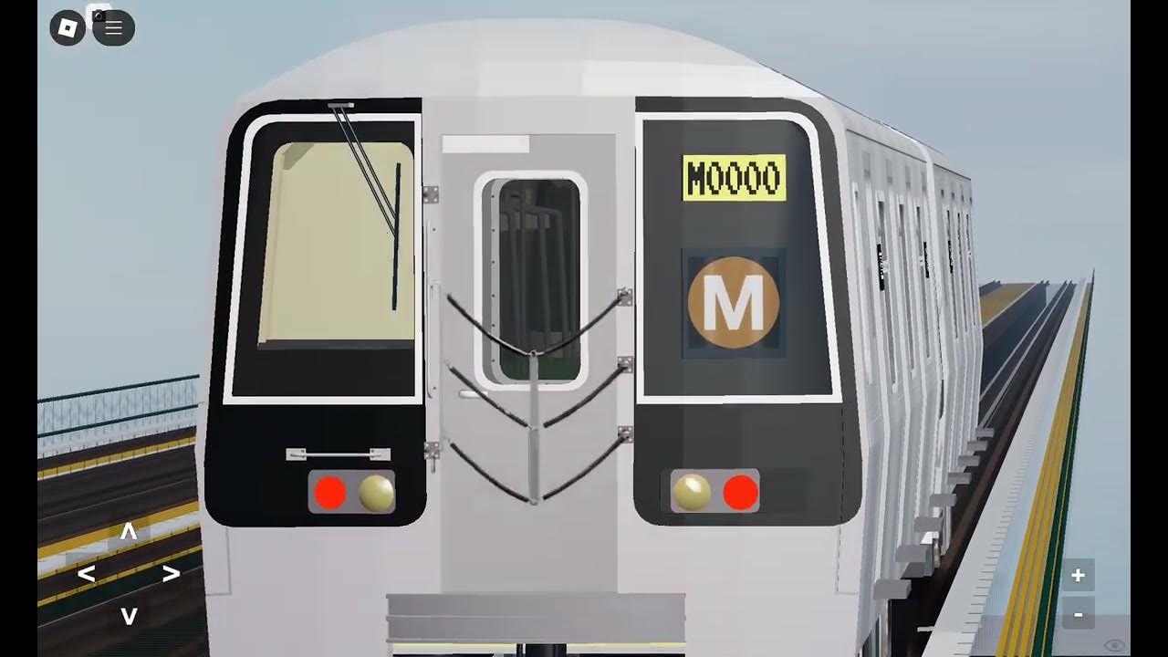 Manhattan bound R160A and R110B and Middle Village bound M trains arrived Myrtle Avenue-Av ...