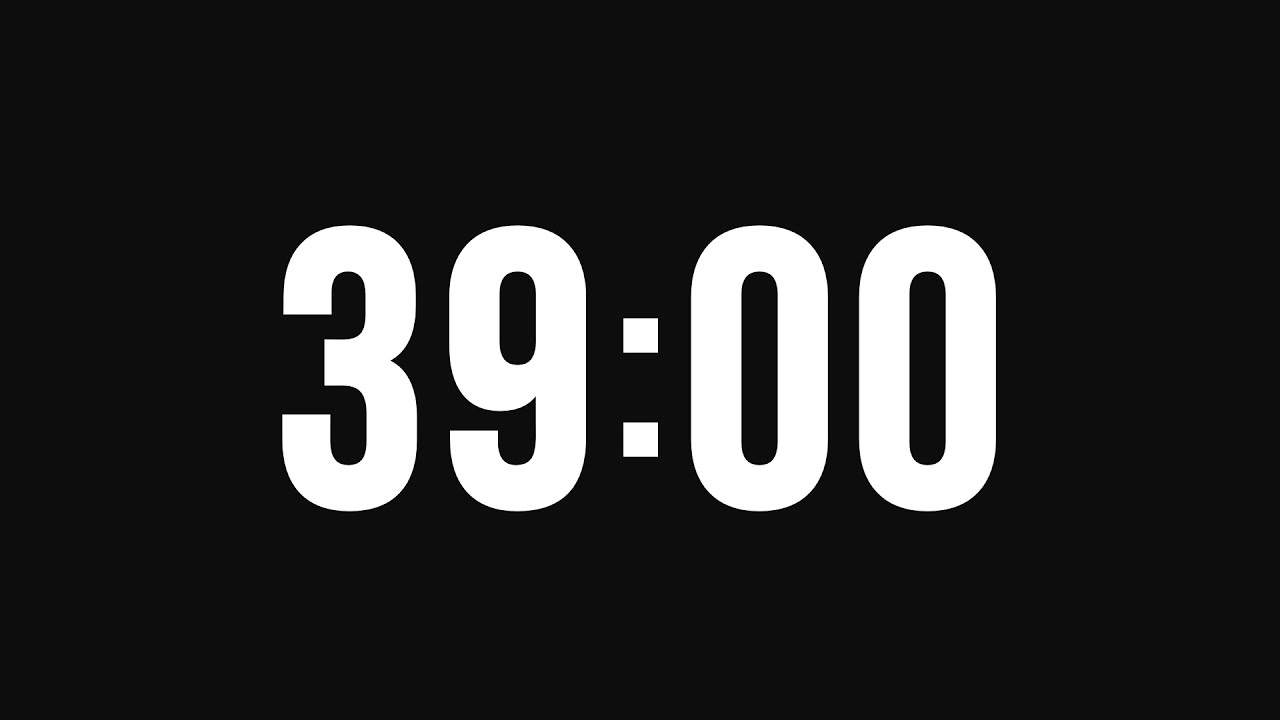 39 Minute Timer - YouTube