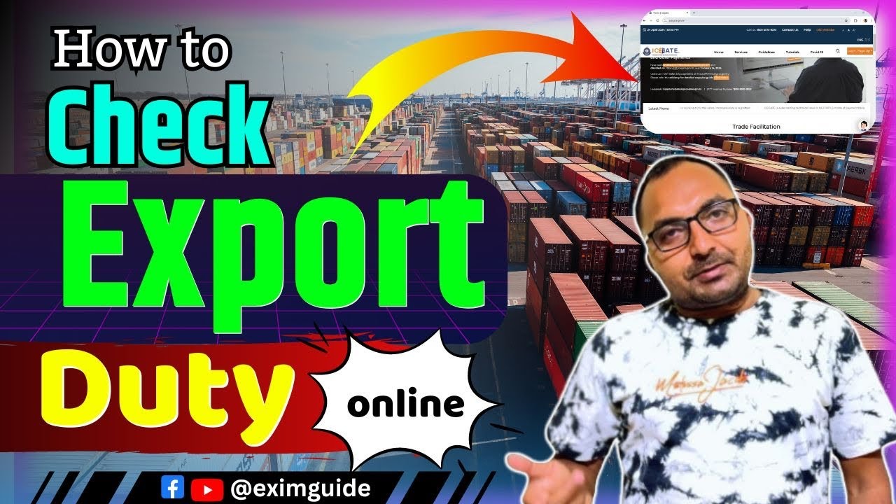 How to check export duty in india | export duty tariff in india | How ...
