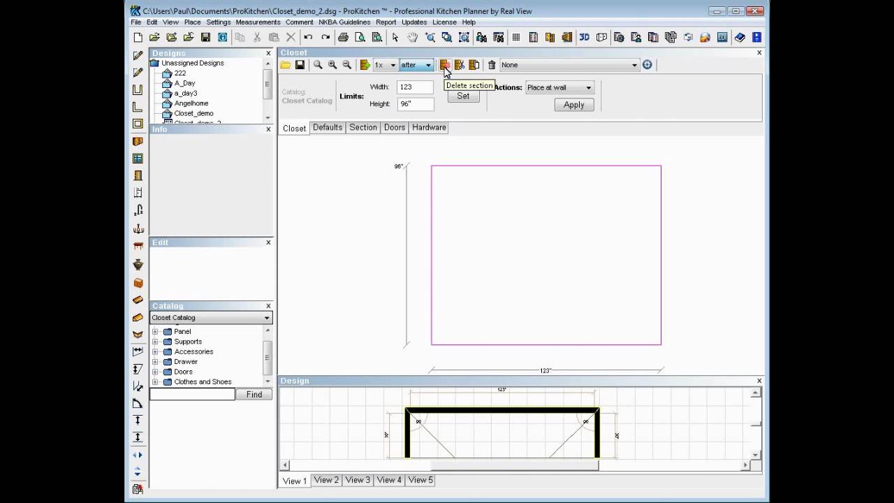 Using the ProKitchen Closet Designer: Part 1 - YouTube