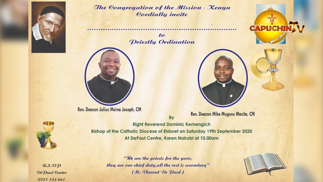 CAPUCHIN TV #LIVE Mass Congregation of the Mission or Vincentian ...