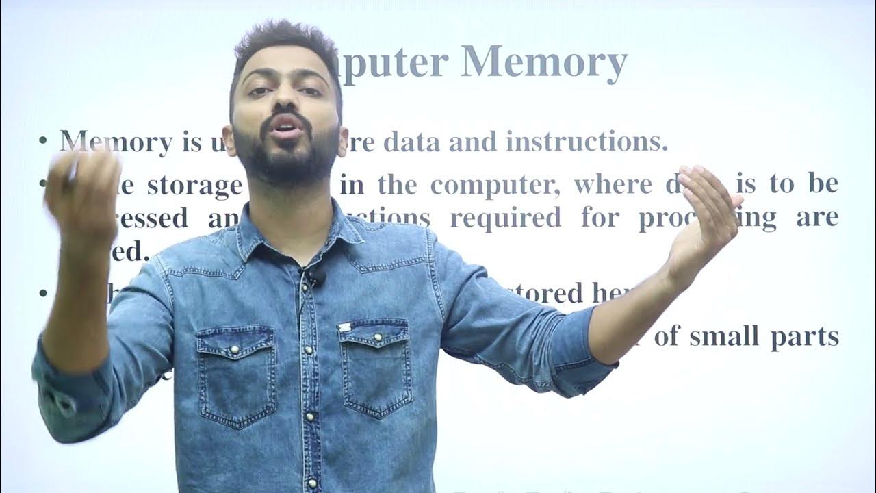 Computer Memory (Primary, Cache & Secondary), Unit of Memory | Cbse Class-XI - YouTube