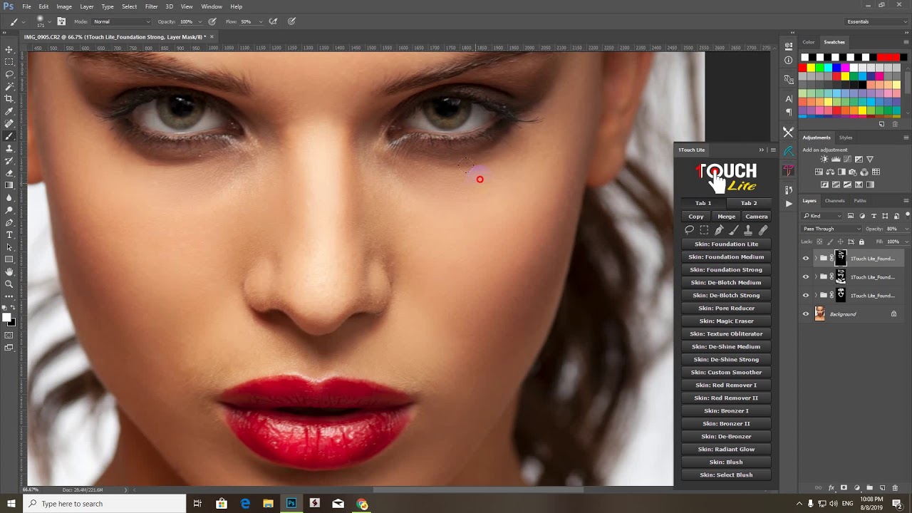 Hướng Dẫn ReTouch Da Siêu Nhanh Siêu Đẹp Trên Photoshop | 1Touch.Pro - YouTube