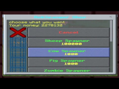 Spawner Shop | Plugin Pocketmine-mp | - YouTube