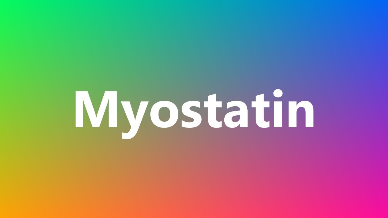 Myostatin - Medical Definition and Pronunciation - YouTube