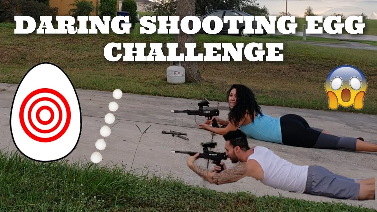 DARING SHOOTING EGG CHALLENGE!!! - YouTube