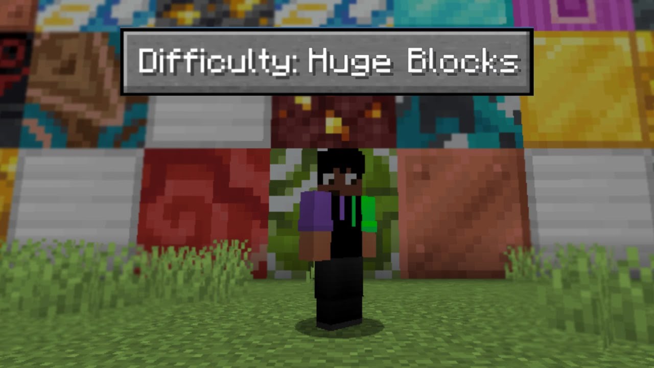 Minecraft, But Blocks Are Huge - YouTube