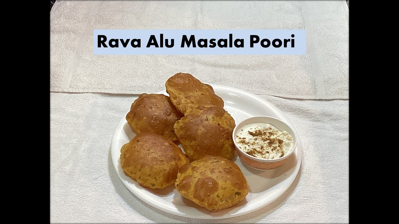 Rava Alu Masala Poori I Sooji Alu Poori I Poori Recipe I vid 342 I ...