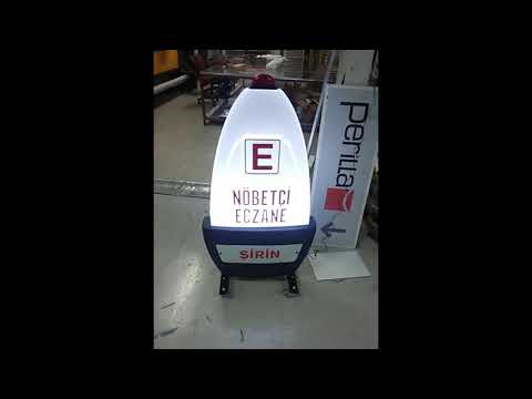 Nöbetçi Eczane Tabela Akülü Portatif (5 Saat Şarj ile 10 Saat Çalışma)