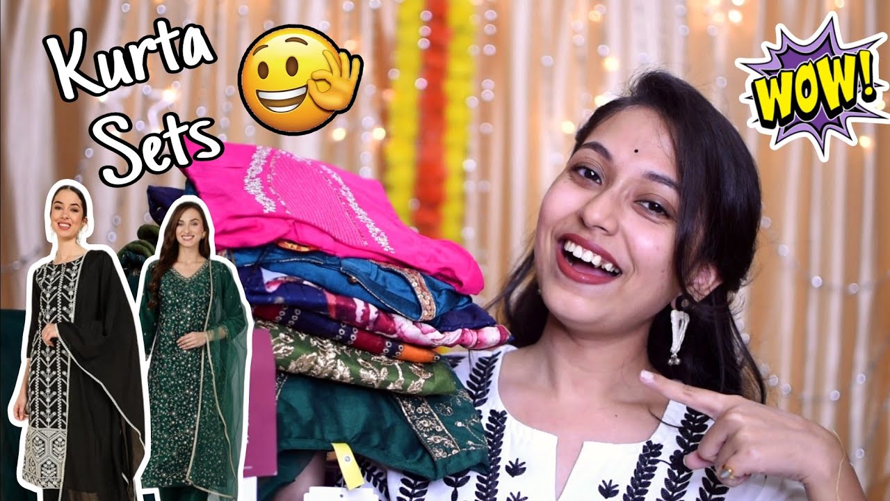 *Affordable* Festive Kurta Sets Haul👌 Kurta Sets TRY-ON Haul Festive ...