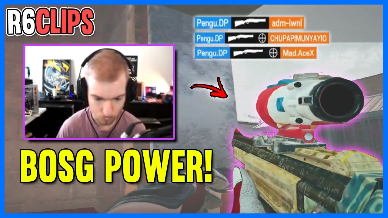PENGU IS A MONSTER WITH VIGIL'S BOSG 💀💀💀 - R6 STREAM HIGHLIGHTS | BEST ...