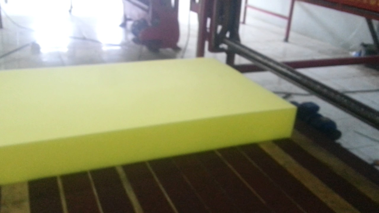 Mesin potong busa horizontal 085236886792 - YouTube